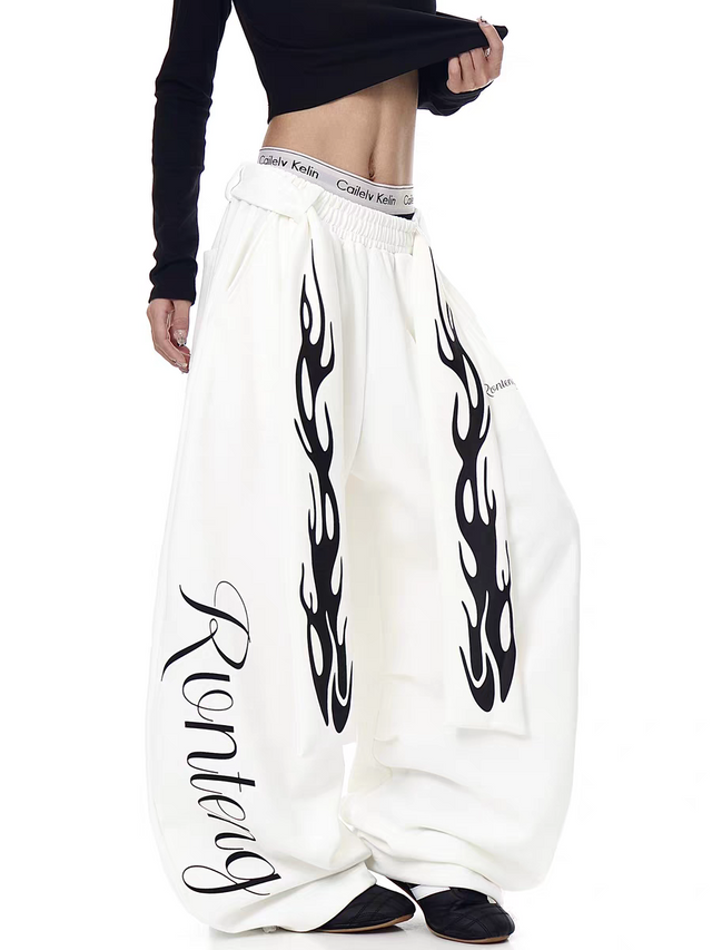 GKIKZ RONTENG INFERNO WIDE-LEG PANTS – Gkikz